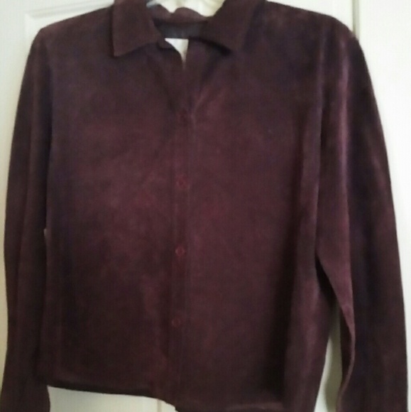 margaret godfrey | Jackets & Coats | Margaret Godfrey Grape Suede ...